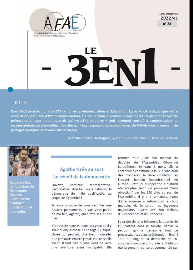 Trois en Un N° 28 [Académie de Normandie] - AFAE