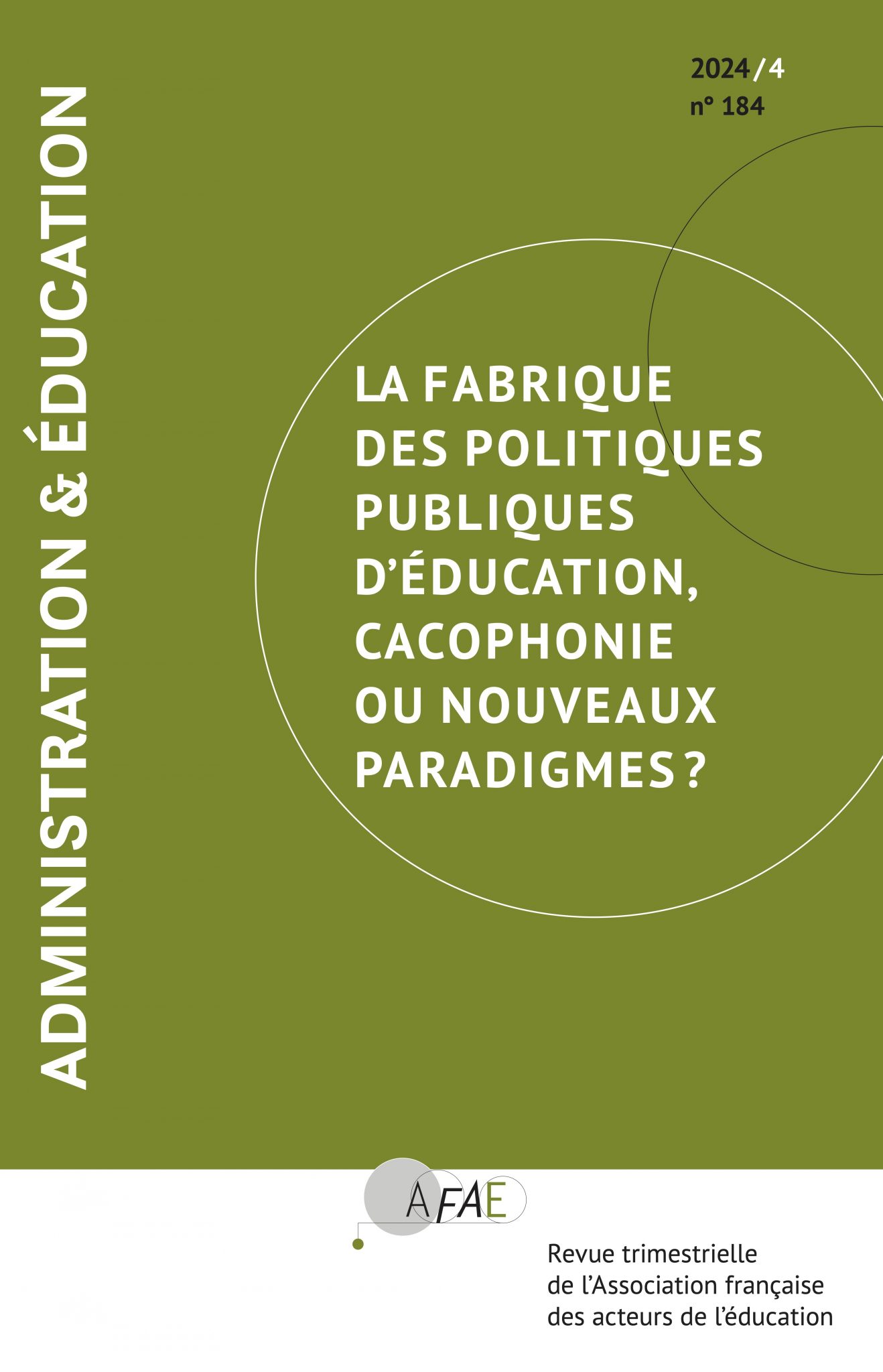 Le dernier numéro - AFAE
